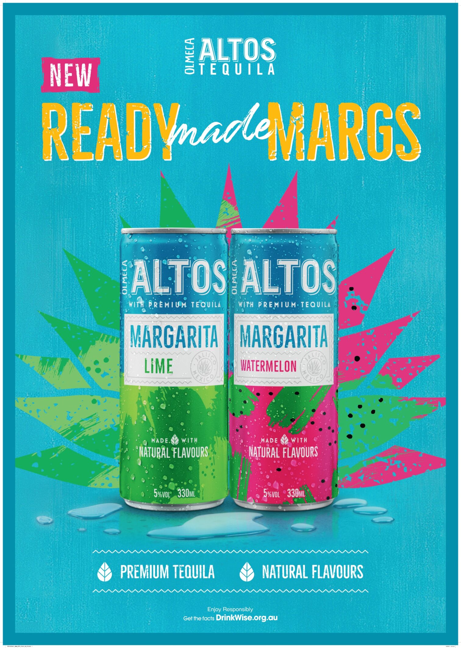 Key visual Altos RTD Margarita flavours – The Absolut Company